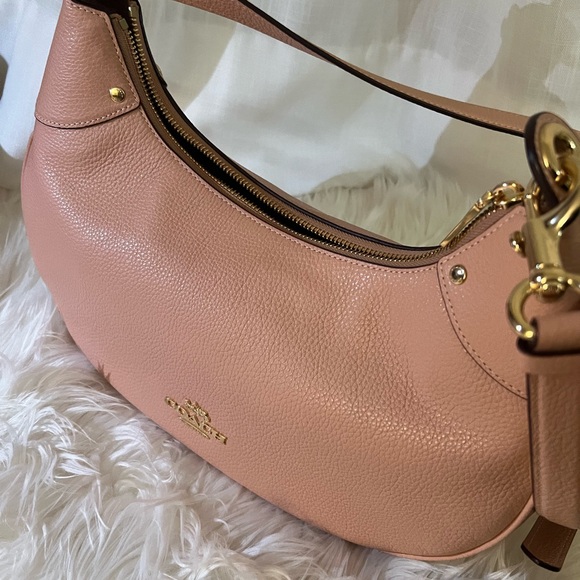 Coach | Bags | Coach Leather Mara Hobo Shell Pink Shoulder Bag | Poshmark